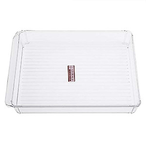 Plastic Food Storage Container Bin with Lid and Handle for Kitchen, Pantry, Cabinet, Fridge, Freezer(6138-小)