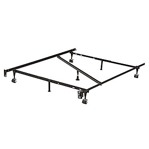 KB Designs – 7 Leg Adjustable Metal Bed Frame with Center Support Legs, Queen/Full/Full XL/Twin/Twin XL Beds & 7 Leg Heavy Duty Metal Queen Size Bed Frame with Center Support Legs