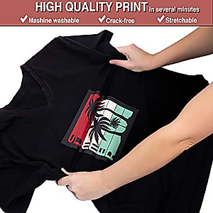 Kodiak Supplies Inkjet Iron-On Dark T Shirt LETTER SIZE 8.5"X11" Transfers Paper " Pack of 20 Sheets