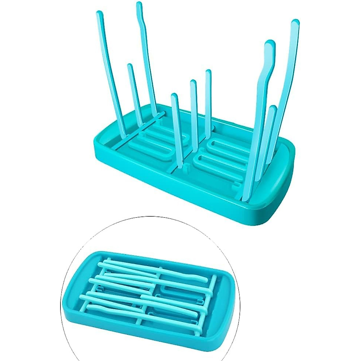 Sunwel Fashion Space Saving Baby Bottle Folding Drying Rack Portable Bottle Dryer for Nipples, Cups, Pump Parts and Accessories Great for Home & Travel