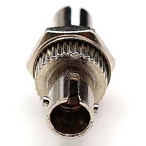 St Fiber Barrel Connector, TEZONG ST to ST Bulkhead Fiber Coupler Singlemode Multimode Simplex St Female Fiber Optical Cable Connectors Adapter 10Packs