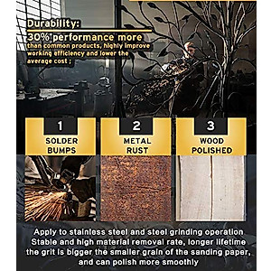 PEGATEC 40 Grit Flap Discs 4 1/2 inch Flap Wheel Type 29 Flap Sanding Disc with 7/8 Arbor Aluminum Oxide Abrasives for Grinding, Blending, Sanding and Finishing - 10 Packs