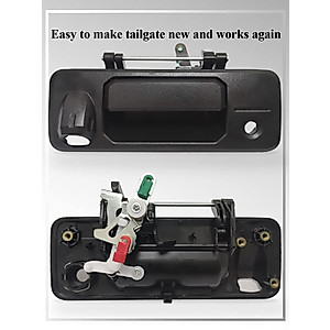 SYOAUTO Tailgate Handle for 2014-2019 Toyota Tundra and 2016-2020 Toyota Tacoma Liftgate Latch Handle with Rear Camera Hole Replaces# 69090-0C090, 69090-0C091