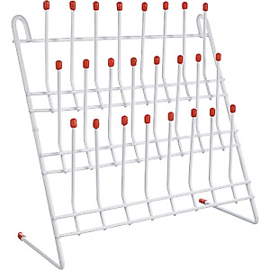 Baluue Test Tube Rack Laboratory Drying Rack Lab Glassware Drying Draining Rack Desk Top Lab Supply Cleaning Equipment for Education or Lab Science Use
