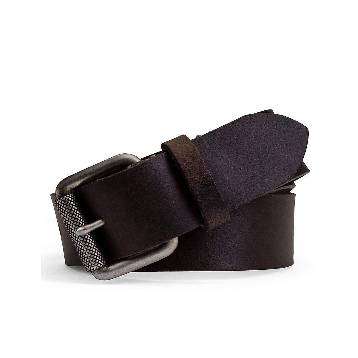 Black Oak Colonial Belt Company Men's Made in The USA Casual Leather Jean Belt, Dark Brown, 36