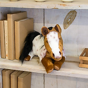 DEMDACO Laying Large Appaloosa Horse Spotted Children's Plush Stuffed Animal