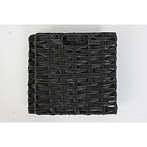 RongFeng Foldable Storage Basket With Wire Frame (Set of 2)