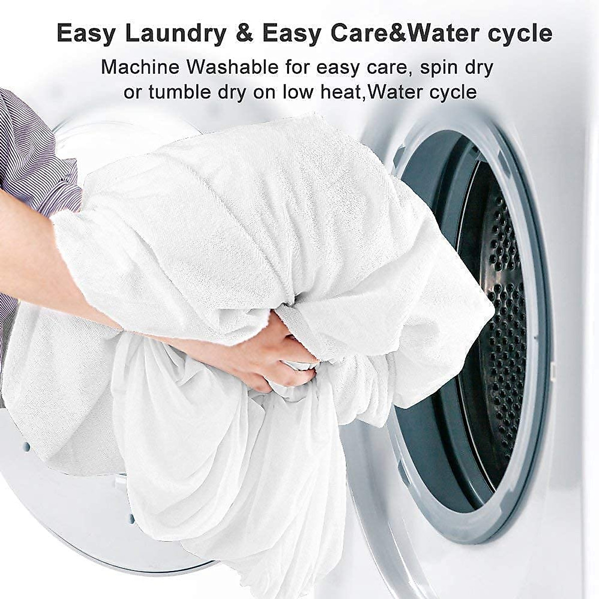 Top Head Flex Split King Mattress Protector Fitted Style 15" Deep Pocket 78" x 80", 32" Split from Top Adjustable Top-Split King Bed (Split Head Flex King Size Waterproof Mattress Protector)