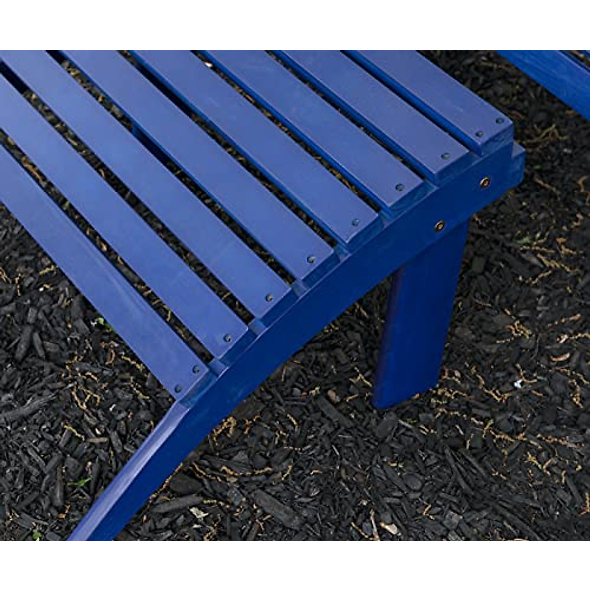 Linon Jayde Blue Adirondack Outdoor Ottoman