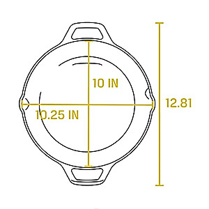 Lodge L8SKL Cast Iron Pan, 10.25", Black