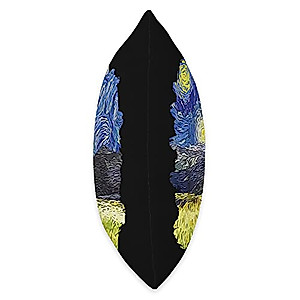 Belgian Malinois Gift for Men Women & Youth Starry Night Impressionist-Dog Art Belgian Malinois Throw Pillow, 18x18, Multicolor