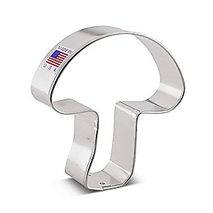 Mushroom Cookie Cutter 3.25" Made in USA by Ann Clark