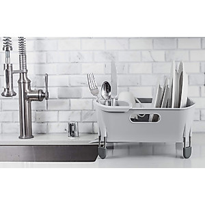 Real Home Innovations Designer Dish Rack, Gray