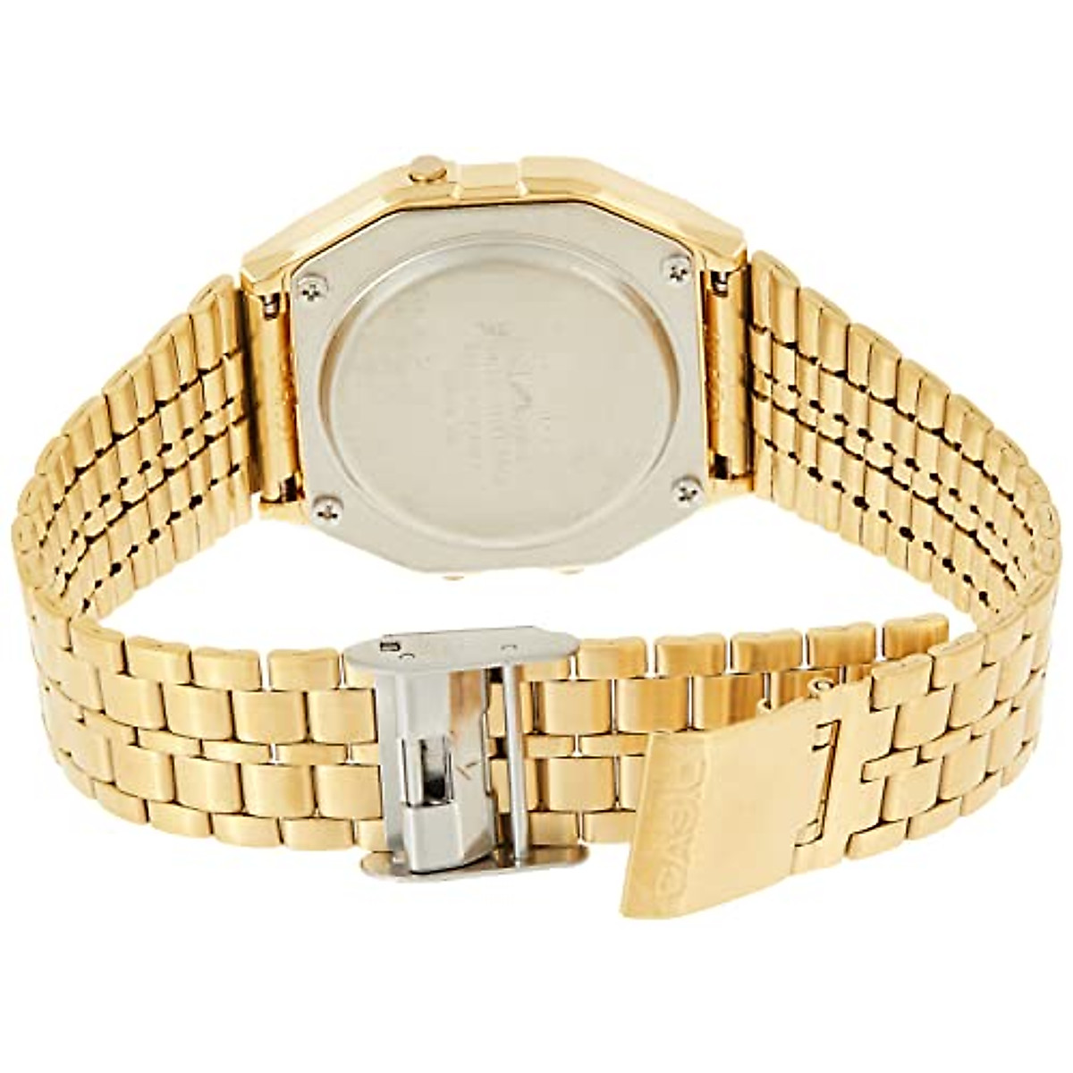 Casio Collection Women's Watch A159WGEA, Black/Gold, 36.8 x 33.2 x 8.2 mm, Bracelet (A159WGEA-1EF)