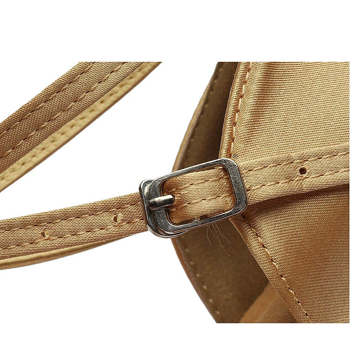 JHKUNO Women's Ankle Strap High Heels Dance Sandals Dancing Rumba Waltz Prom Ballroom Latin Salsa Dance Shoes Pumps Khaki