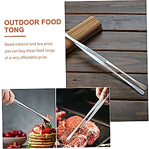 Yardwe 2pcs grill tweezers japan food korean grill camping bbq grill kitchen grill tongs salad tongs household grill tong professional food tong camping food tong barbecue tool cooking