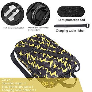 HIJIAO Hard Travel Case for Oculus Quest 2 & Quest VR Gaming Headset and Controllers Accessories Waterproof Shockproof Carring case (Yellow)