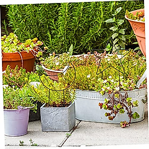 COHEALI 2pcs Flower Arrangement Roses Plants Tomato Plants Flowers Plants Flowers Trellis Climbing Plant Support Plant Support Ring Flower Support Rack Plant Stem Support Iron Trellis Vine