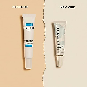 Honest Beauty Deep Hydration Eye Cream with Hyaluronic Acid + Chamomile & Calendula | EWG Certified + Dermatologist Tested + Hypoallergenic & Cruelty Free | 0.5 fl. oz.