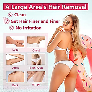 Roll-on Waxing Kit, Roll on Wax Kit for Women and Men, Wax Kit for Sensitive Skin, Wax Roller Kit with Wax Paper, Wax Warmer, Rose Roll Soft Wax, Pre-wax treatment and After-wax Treatment, Wax Kit for Hair Removal for Legs, Back, Arms, Chest, Bikini Area