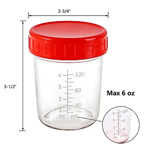 Jucoan 16 Pack Glass Baby Food Storage Jar, 6 Ounce Small Glass Mason Jars with Plastic Lids for Jello, Jam, Honey, Dessert, Spice, Wedding Favor, BPA Free Reusable Glass Containers with Colorful Lids