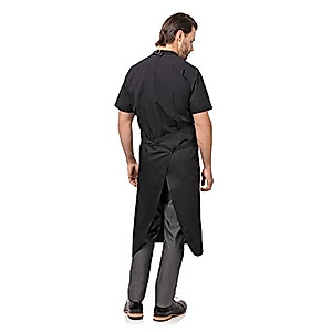 Chef Works Unisex Brio Chef Apron, Black, One Size