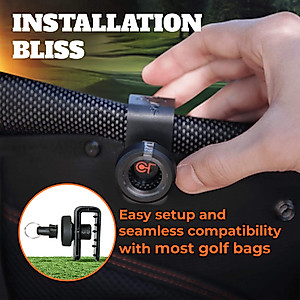 Frogger Golf Bag Latch-It Accessory Attachment System for Golf Bags – Magnetic Clip to Easily Attach Golf Towels, Brushes, Rangefinders and More