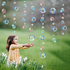 TISTON Under The Sea Bubble Garland, 4 Strings Bubble Decor for Little Mermaid Party Decorations, Hanging Bubbles for Ocean Theme Decor Underwater Backdrop Kids Birthday Supplies