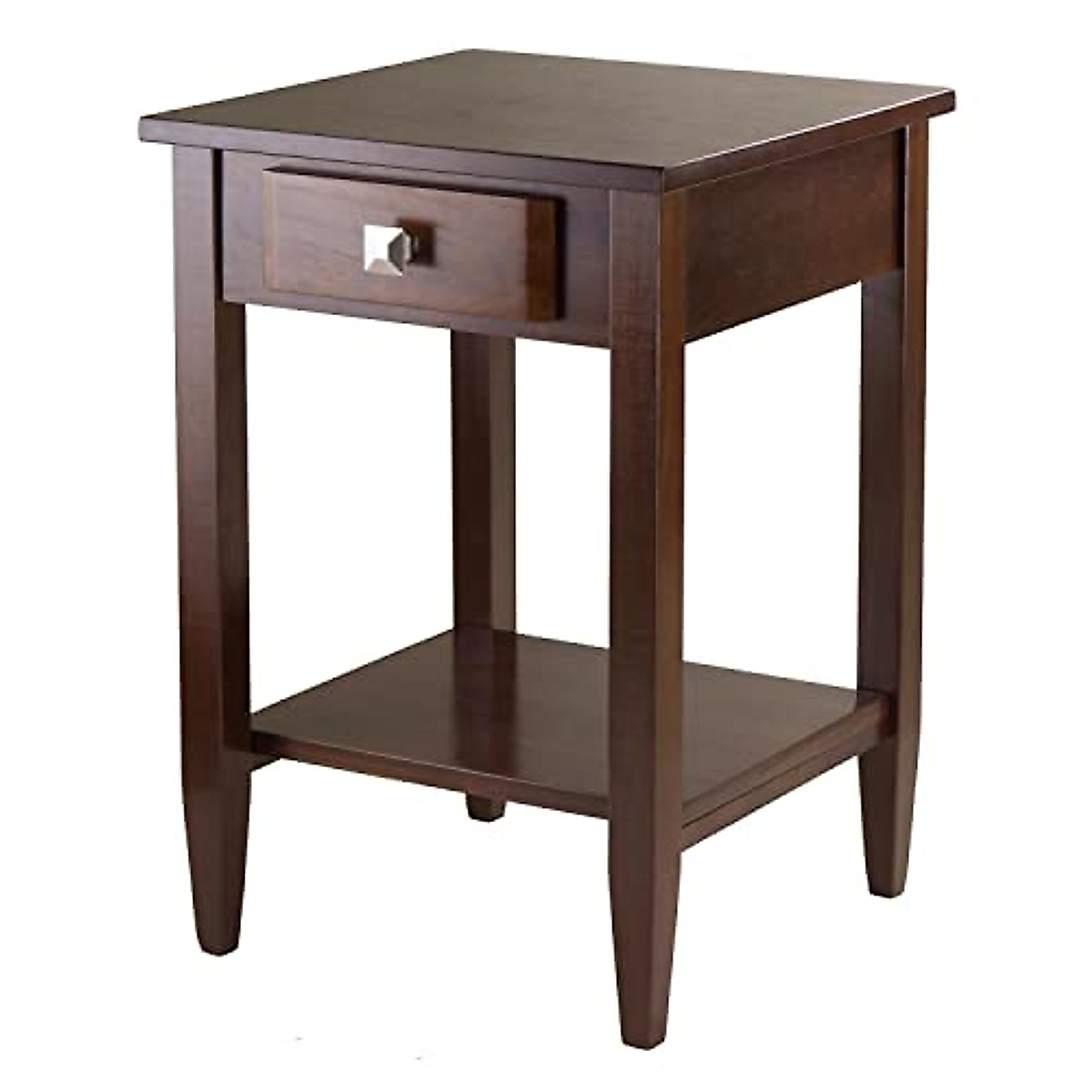 Winsome Richmond 25.98 x 17.95 x 18.68-Inch Wood End Table Tapered Leg, Antique Walnut (94118)