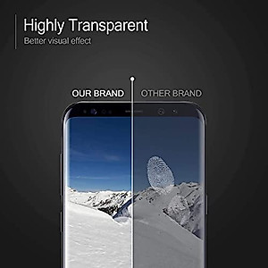 (2 Packs) Galaxy S9 Screen Protector Anti-Scratch, HD Clear, Case Friendly 3D Curved Protective Tempered Glass Compatible Samsung Galaxy S9