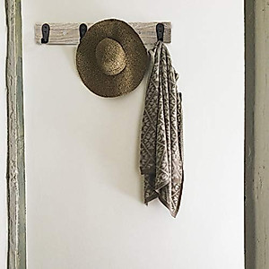 Flyisland Wall Hooks 8 Pcs, Coat Hooks Garage Hook Wall Mounted Hat Hangger Hooks Robe Hook Single Coat Hanger Heavy Duty (8 Pack, Black)