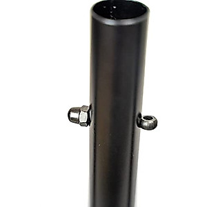 TEH SMART Table Leg Extenders for Folding Table – 4-Pack Table Risers for Straight and Bent Legs – Highly Durable Steel Construction – 16 Inches Height – Ideal for Back Pain (Black, 400x35)