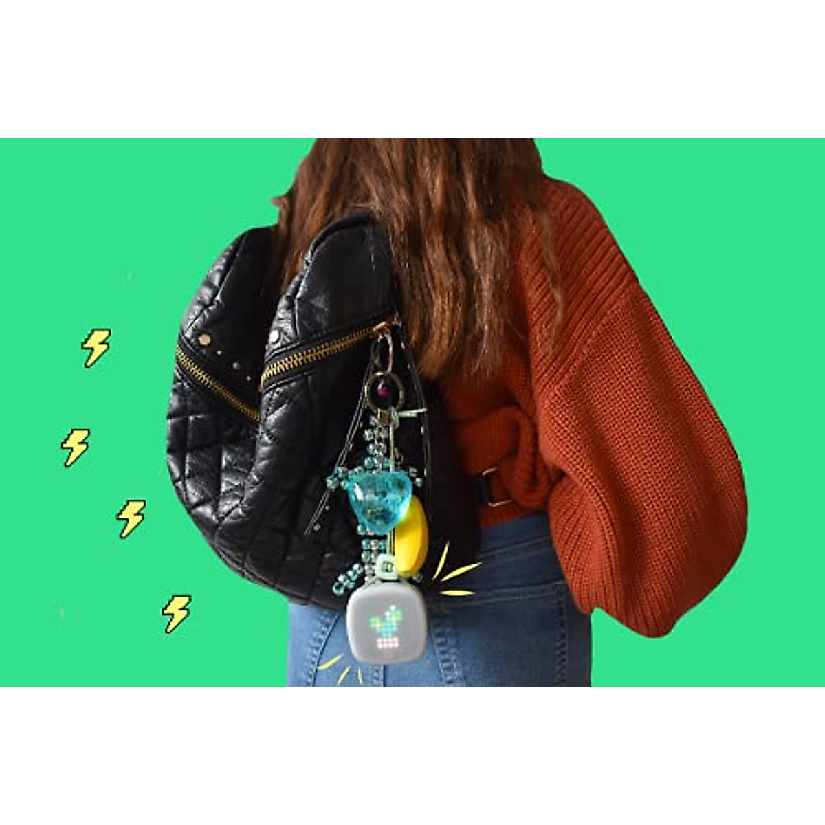 imagiCharm - STEM Educational Coding Toy for Kids - Programmable Accessory Pairs with Mobile-Based Game to Create and Bring to Life Your Own Pixel Art - Gift for Girls and Boys Age 8-13+