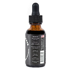 Badass Beard Care Beard Oil For Men - The Bushwhacker Scent 1 oz - All Natural Ingredients Keeps Beard and Mustache Full Soft and Healthy