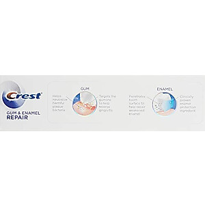 Crest Gum & Enamel Repair Toothpaste, Advanced Whitening, 4.1oz (Pack of 3) ( Packaging May Vary )