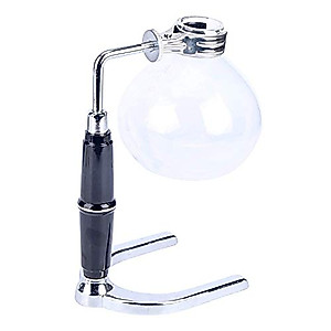 Homend 5 Cup Tabletop Siphon (Syphon) Coffee Maker with Alcohol Burner, Plastic Coffee Powder Spoon, Filter Cloth and Wooden Stirrer