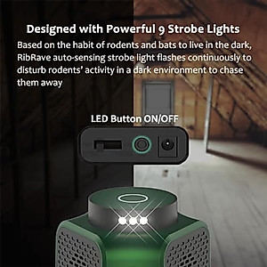 Mice Repellent Plug-ins Rodent Repellent Indoor Ultrasonic Squirrel Mouse Deterrent Rat Control Bat Removal for Attic Garage Basement Crawl Space RV