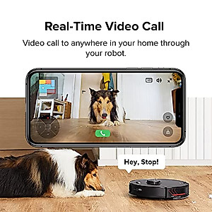 roborock S7 MaxV Plus Robot Vacuum and Sonic Mop with Auto-Empty Dock, ReactiveAI 2.0 Obstacle Avoidance, Real-Time Video Call, 5100Pa Suction, Perfect for Pet Hair