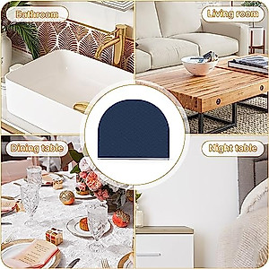 Kigai Napkin Holder for Table Blue Pattern Clear Paper Towel Napkin Holders Standing Napkin Dispenser for Kitchen, Bathroom, Dining Table, Countertop