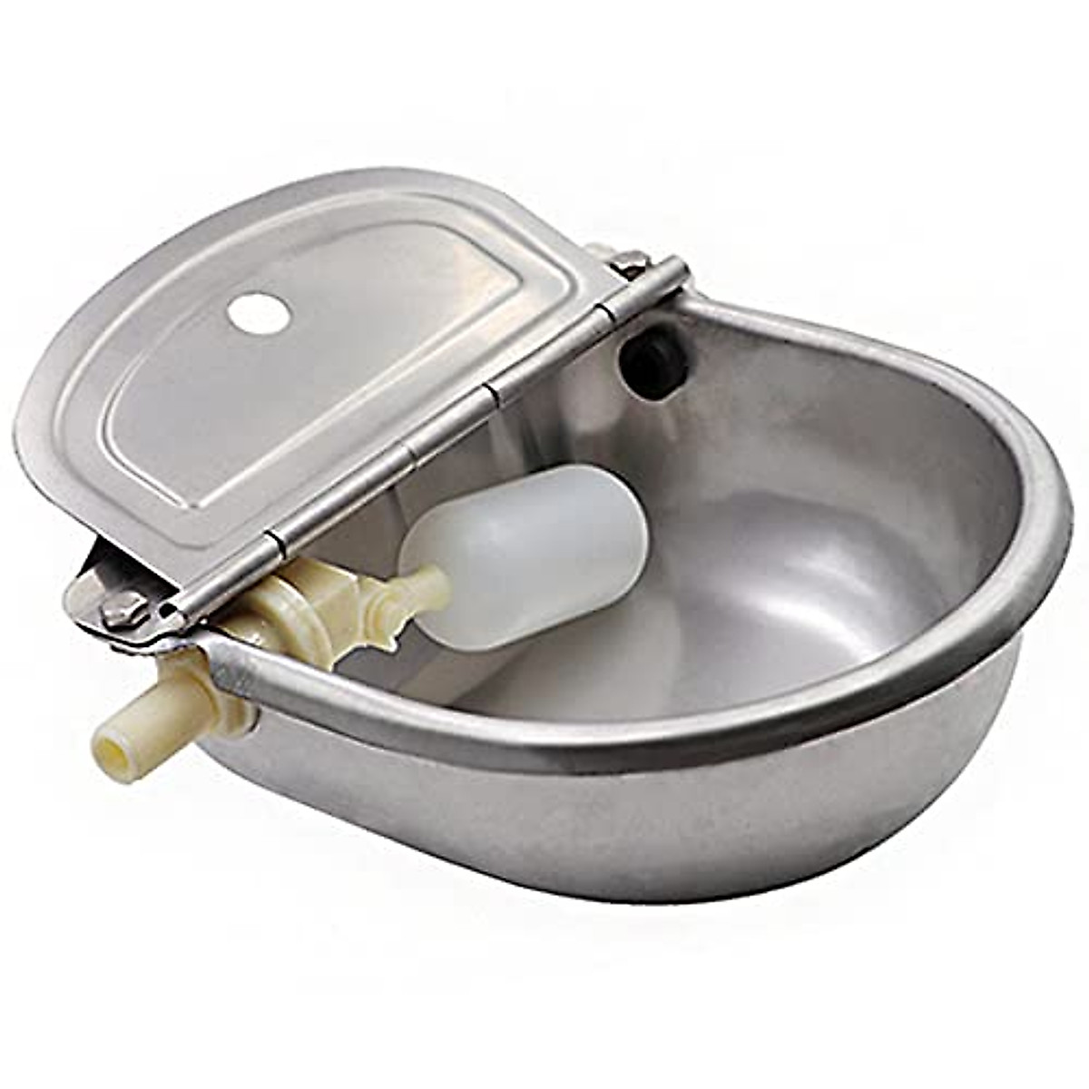 Automatic Cow Drinking Water Bowl,304 Stainless Steel Animal Waterer Bowl for Horse,Goat,Pig,Dog, with 1/2 Float Valve