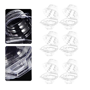 SOLUSTRE 150 Pcs Cake Packing Box Disposable Cupcake Cases Moon Cake Trays Hinged Cake Containers Cupcake Carrier Transparent Containers with Lids Cake Holder Sandwich Cheese The Pet