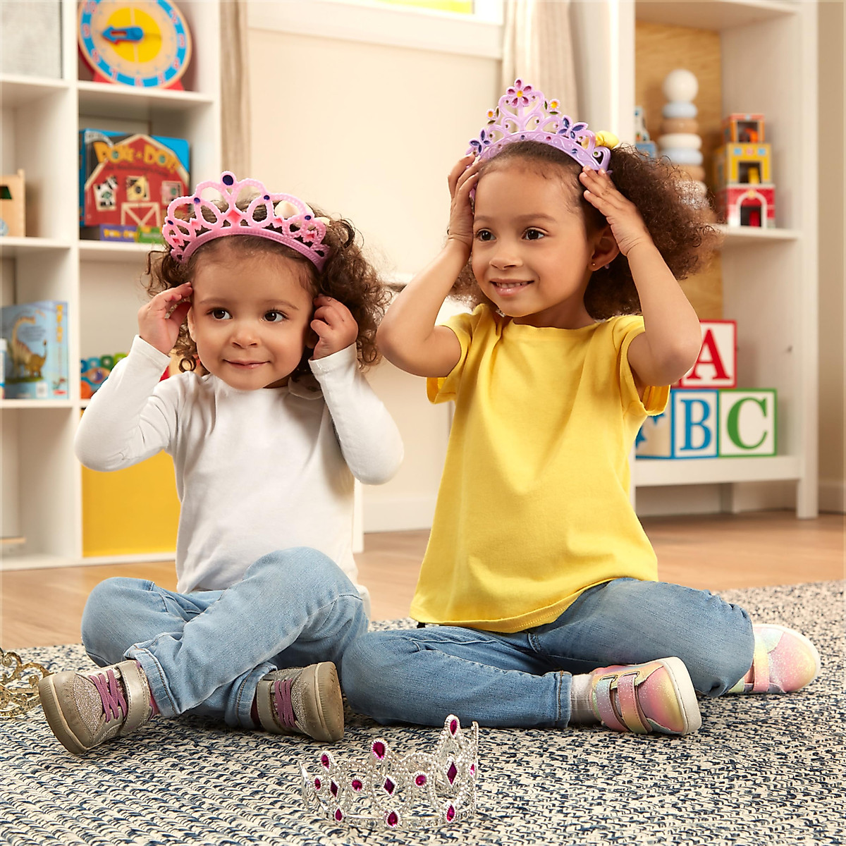 Melissa & Doug Dress-Up Tiaras for Costume Role Play (4 pcs)