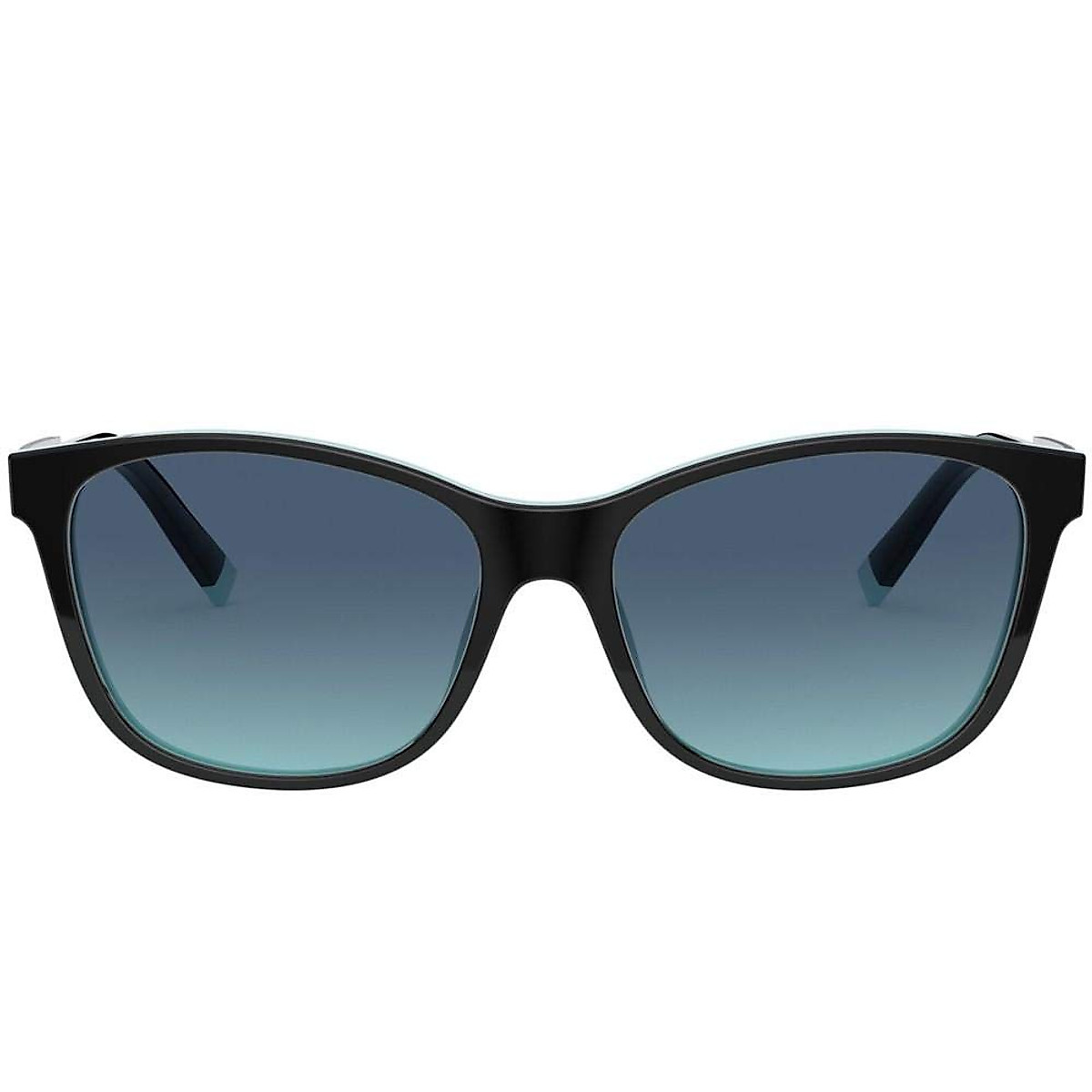 Tiffany & Co. Woman Sunglasses Black On Tiffany Blue Frame, Tiffany Blue Gradient Lenses, 56MM