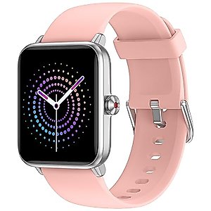 LIVIKEY Smart Watch, Fitness Tracker with Heart Rate Monitor, Blood Oxygen, Sleep Tracking, 41mm Smartwatch 5ATM Waterproof with Pedometer for Women Men Compatible with Android iPhone iOS