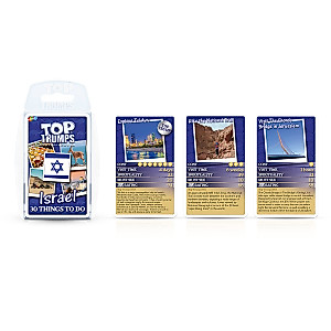 Top Trumps Card Game Israel - Family Games for Kids and Adults - Learning Games - Kids Card Games for 2 Players and More - Kid War Games - Card Wars - for 6 Plus Kids