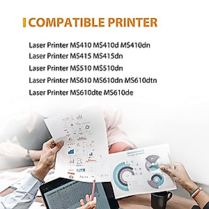 Jmomy 501X 50F1X00 Remanufactured Toner Cartridge Replacement for Lexmark 501X for MS410 MS410dn MS415 MS510 MS510dn MS610 MS610dn Series Printer(10,000 Pages, Black, 1 Pack)
