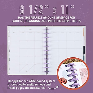 Happy Planner 2023 Daily Planner and Calendar, 12-Month Daily, Weekly, and Monthly Planner, January 2023–December 2023, Vertical Planner, Colorful Animal Theme, Big Size, 8 1/2 Inches by 11 Inches