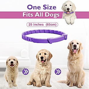 Dog Calming Pheromone Collar Set of 3,Relieves Anxiety,Keeps Dog Quiet,Foldable Collar