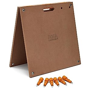 BORA Centipede Folding Table Top for Bora Centipede Work Stand Saw Horses - 24 Inch x 48 Inch - Includes Wood Top + 6 Quick-Twist Locks for a Portable, Quick Setup Work Table or Workbench, CT22N Brown