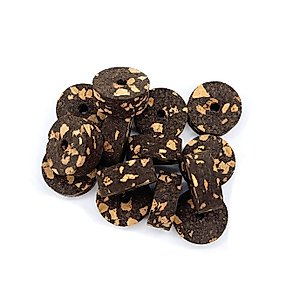 B-W Burl 50 Pack 1.5" Rings with 1/4" Bore